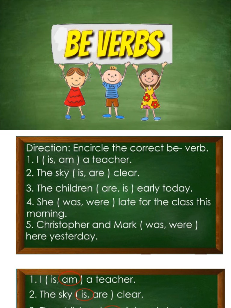 Be Verbs | PDF