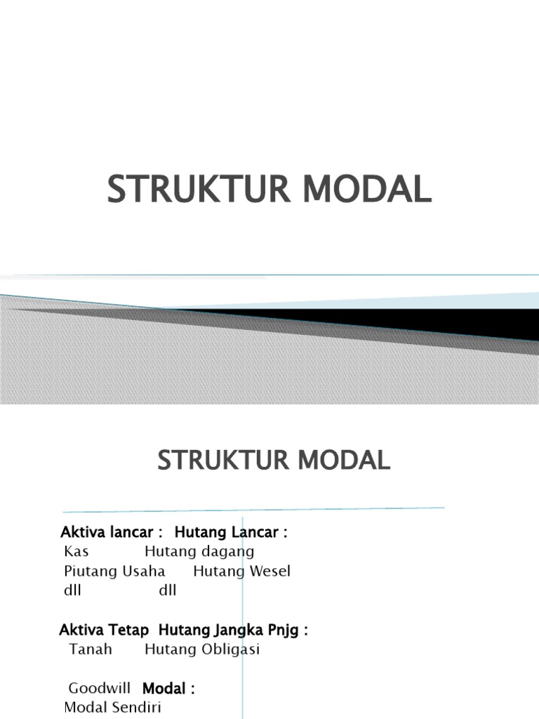 Struktur Modal | PDF