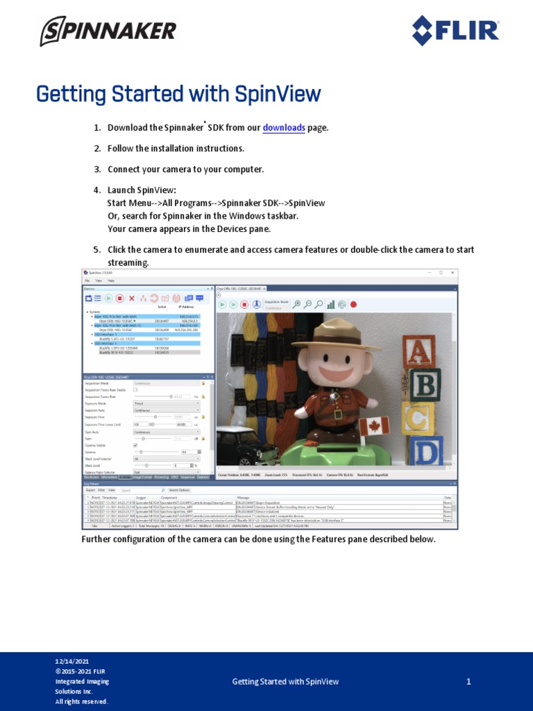 SpinView Getting Started | PDF | Computing | Software