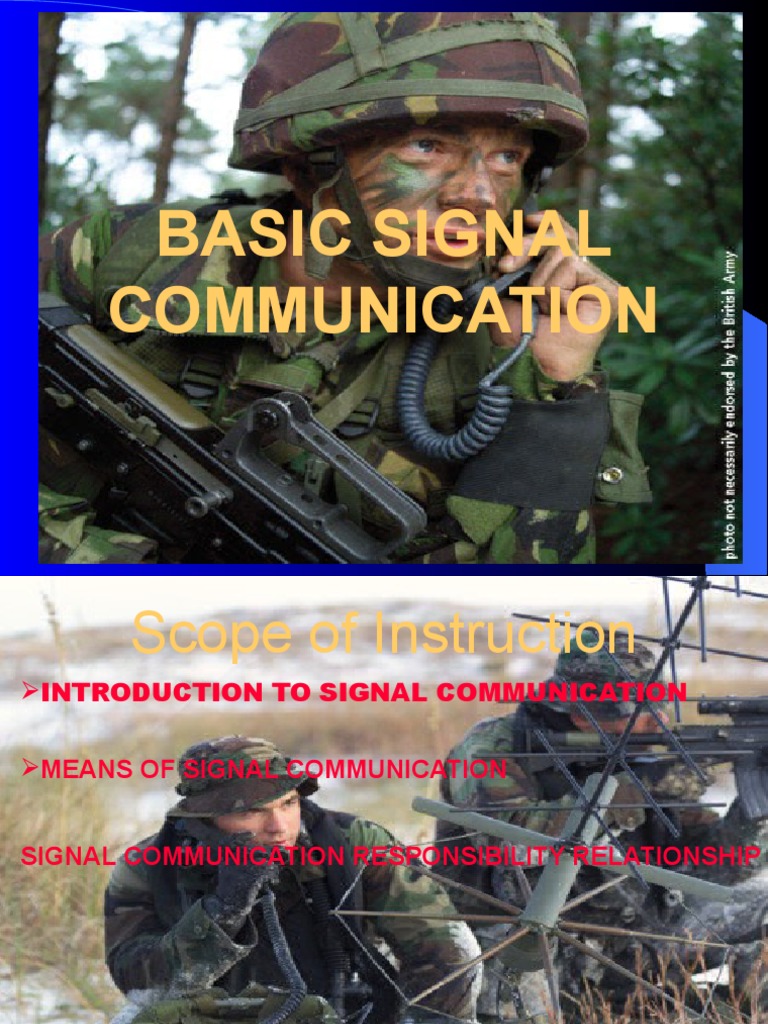 Military Signal Communication Guide | PDF | Telecommunications | Radio