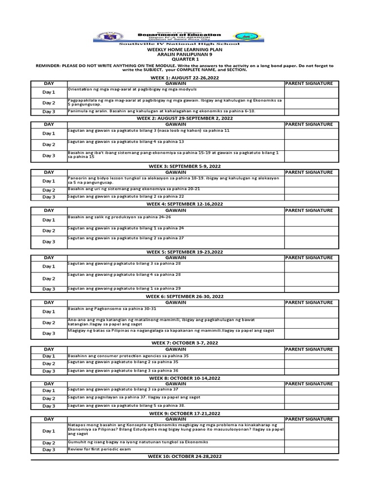 Arpan-9 Q1 WHLP | PDF