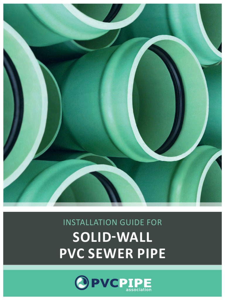Installing PVC Sewer Pipe: Guidelines | PDF | Pipe (Fluid Conveyance ...