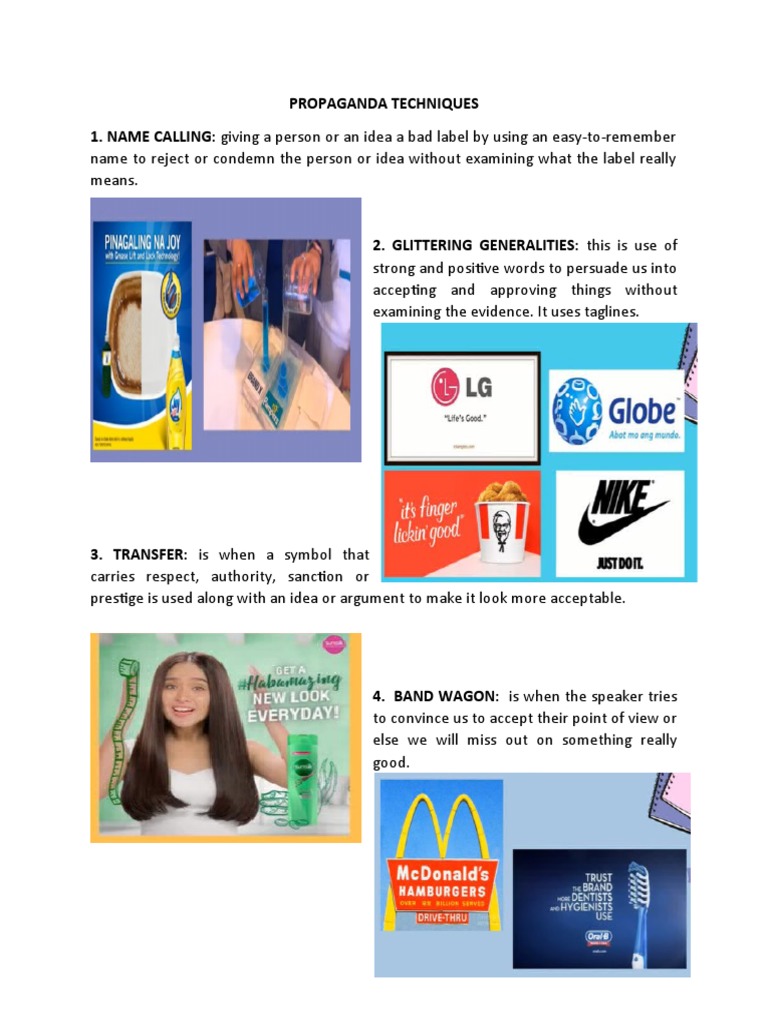 Propaganda Techniques | PDF