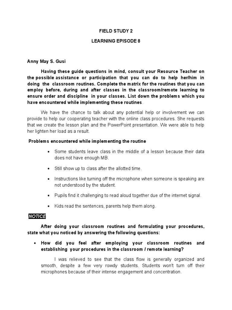 Learning Episode 8 | PDF | Classroom | Learning Learning Episode 8 | PDF | Classroom | Learning