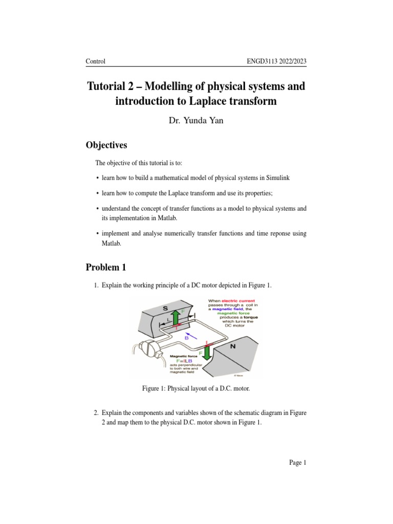 Tutorial 2 | PDF | Function (Mathematics) | Torque