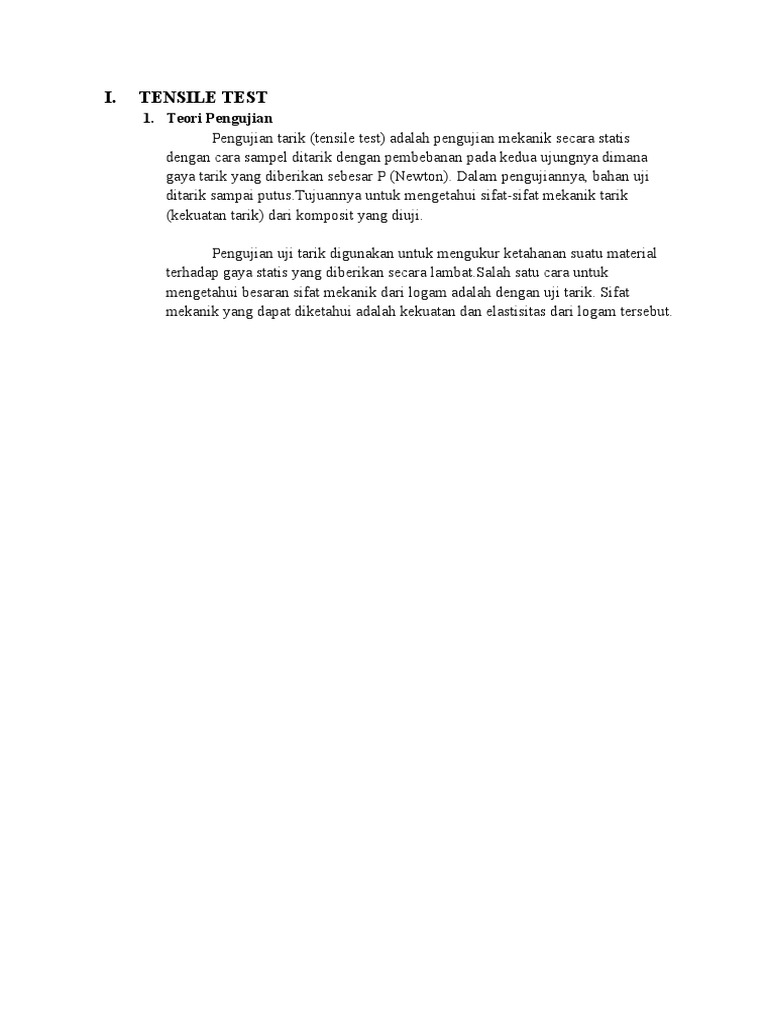 Tensile Test | PDF
