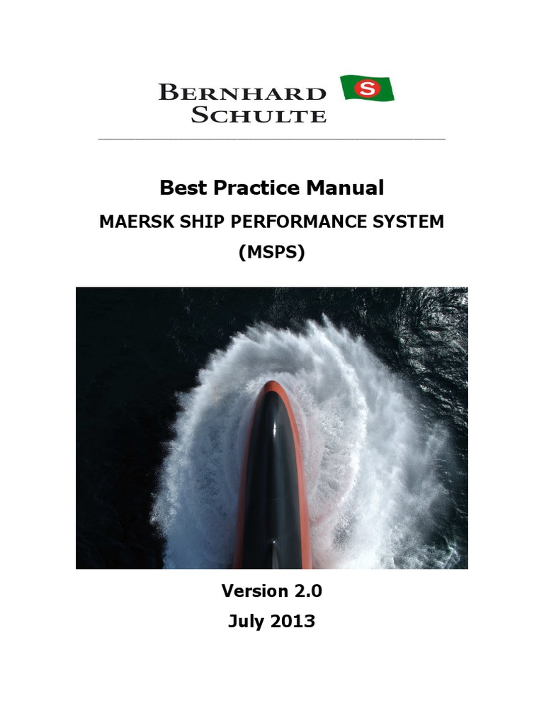 МАЕРСК MSPS BPM ver 2 0 | PDF | Flow Measurement | Ships