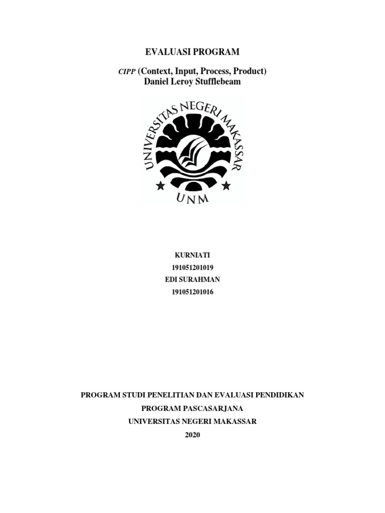 Model Evaluasi Stufflebeam - Model CIPP - Fixdocx-Dikonversi | PDF