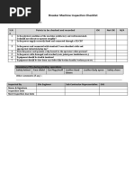 Plate Compactor Inspection Checklist | PDF | Technology & Engineering