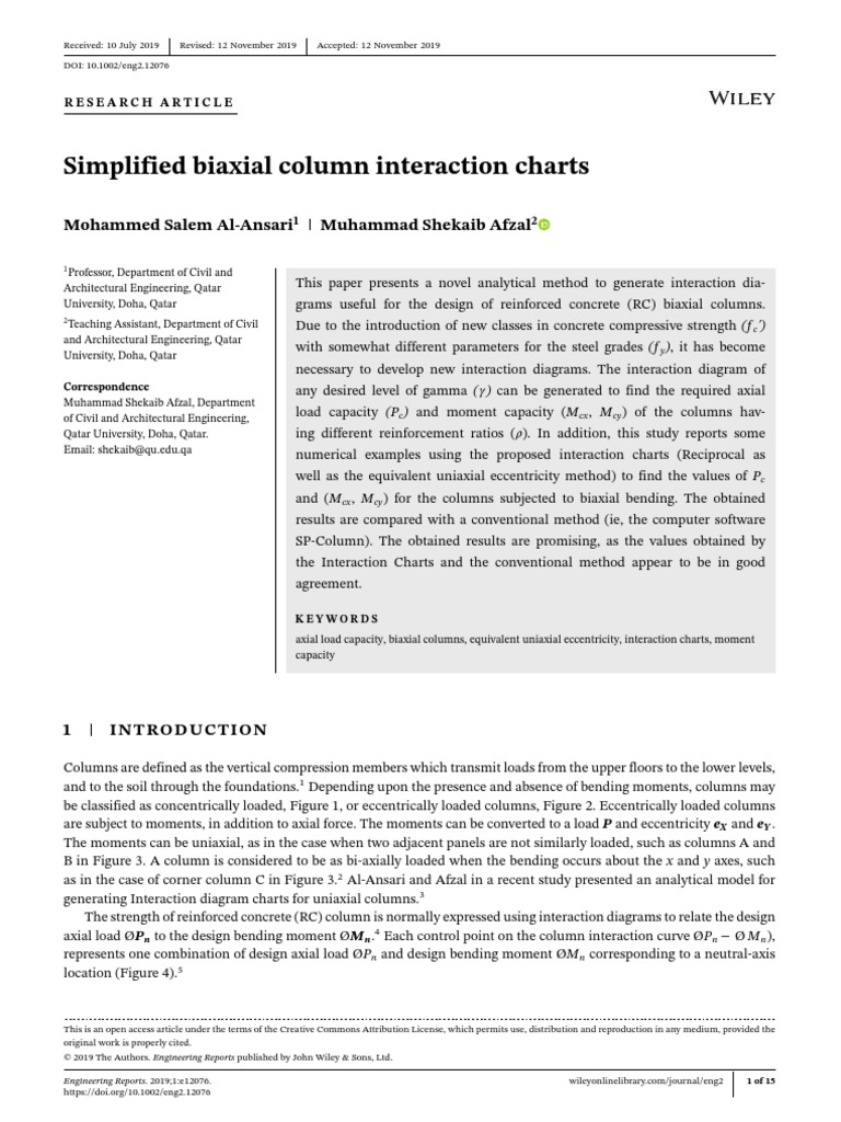 Simplified Biaxial Column Interaction Charts | PDF | Column | Ultimate ...