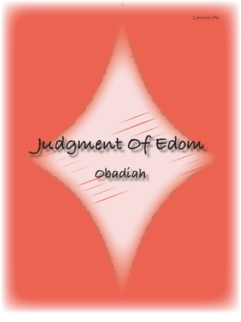 JUDGEMENT OF EDOM the book of obadiah in the KING JAMES BIBLE 1611 ...
