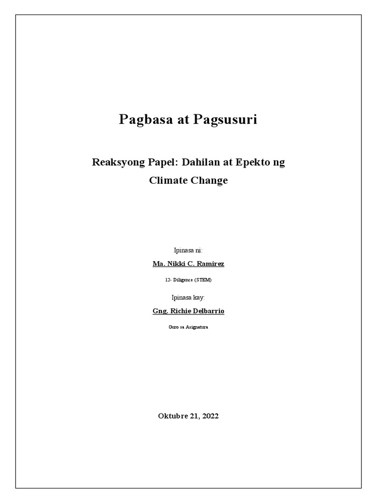 Pagbasa at Pagsusuri | PDF