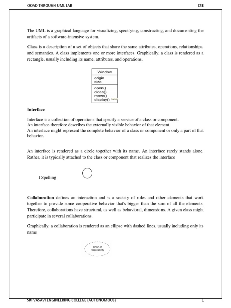 Uml Record CSE | PDF | Unified Modeling Language | Class (Computer ... Uml Record CSE | PDF | Unified Modeling Language | Class (Computer ...