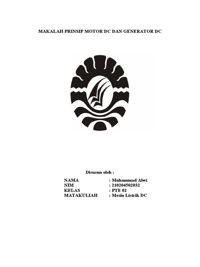 MAKALAH PRINSIP MOTOR DC DAN GENERATOR DC | PDF