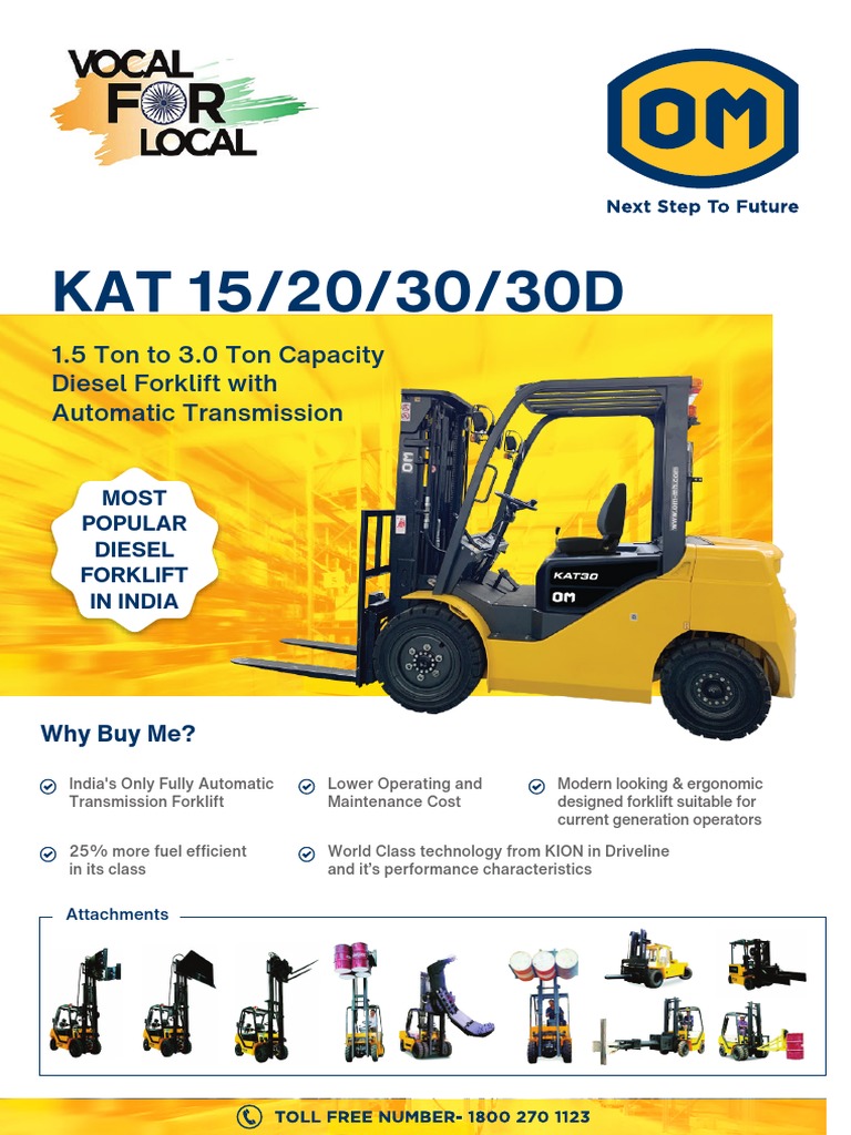 KAT 15/20/30/30D Fully Automatic Transmission Diesel Forklifts ...