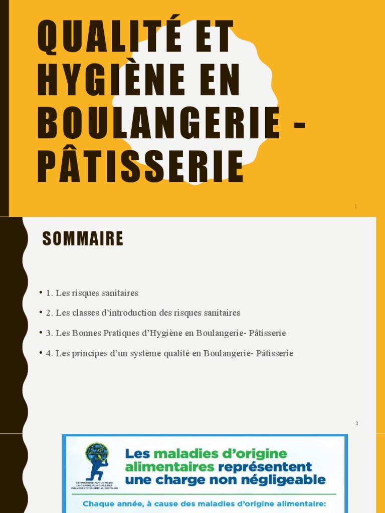 Qualité Et Hygiène en Boulangerie - Pâtisserie | PDF | Hygiène ...
