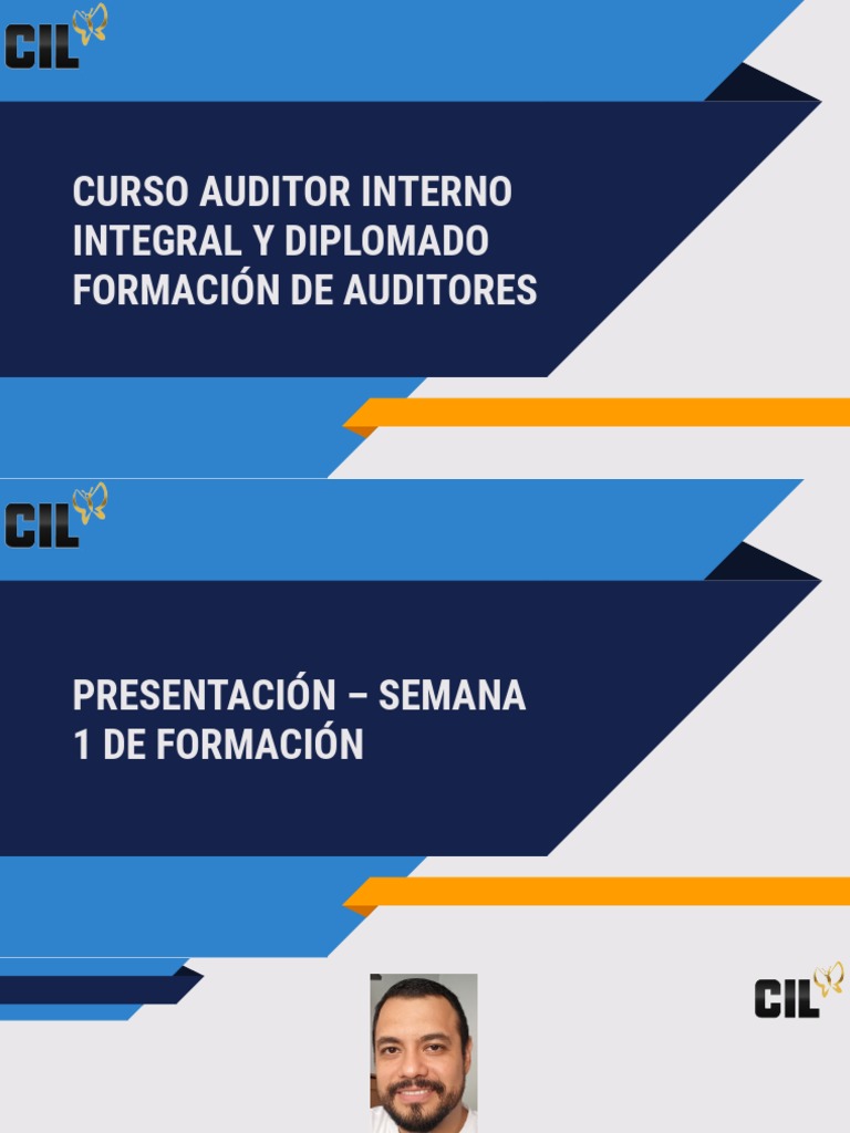 Diapositivas Semana 1 - Auditor Interno Integral | PDF | Auditoría | Planificación