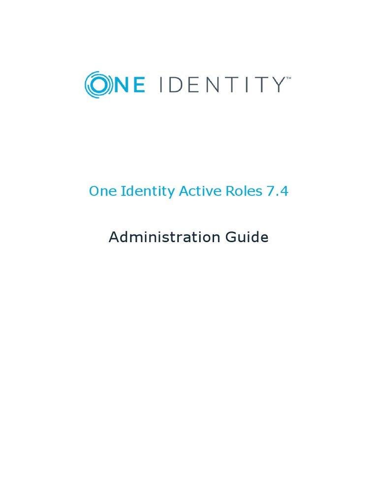 ActiveRoles 7.4.1 Administration Guide | PDF | Active Directory | Command Line Interface