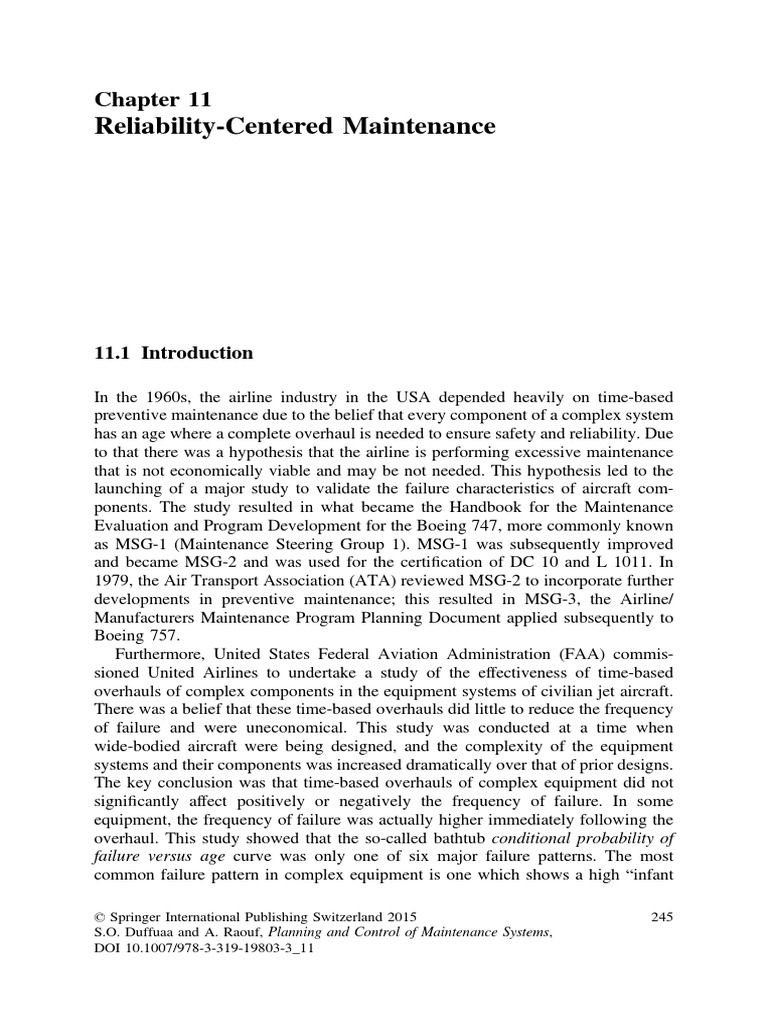 Reliability-Centered Maintenance | PDF | Reliability Engineering | System