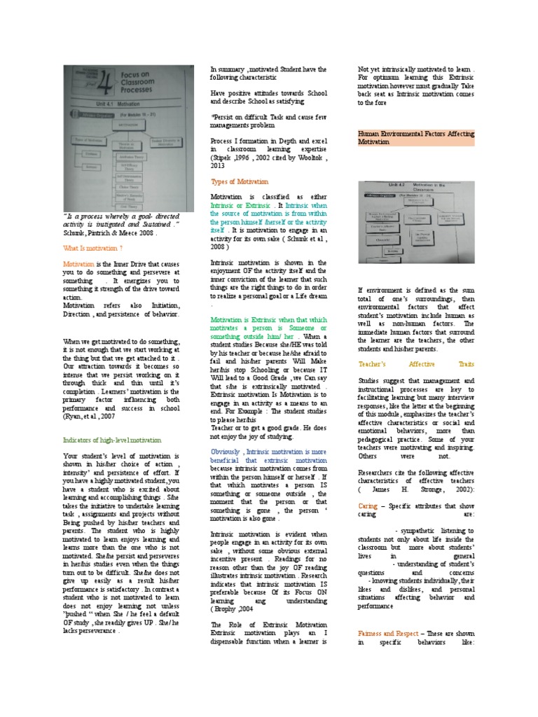 Facilitating Learner-Centered Teaching Modules 19-23 | PDF | Motivational | Motivation