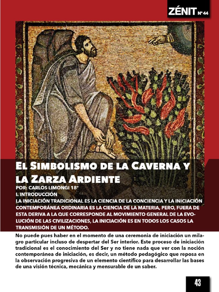 El Simbolismo de la Caverna y la Zarza Ardiente | PDF