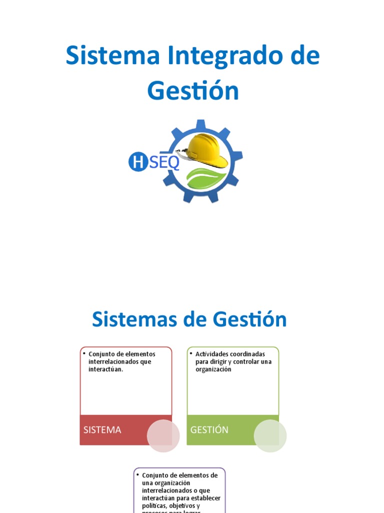 Sistemas Integrados de Gestion HSEQ 1 | PDF | Calidad (comercial) | Planificación