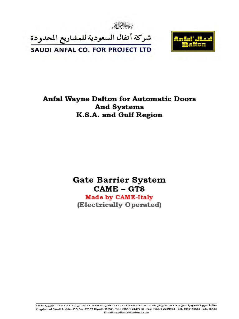 Gard GT8 Manual Fa01384-En | PDF