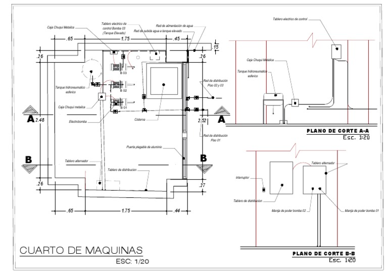 Planos de Cuarto de Maquinas-Modelo | Descargar gratis PDF ... Planos de Cuarto de Maquinas-Modelo | Descargar gratis PDF ...