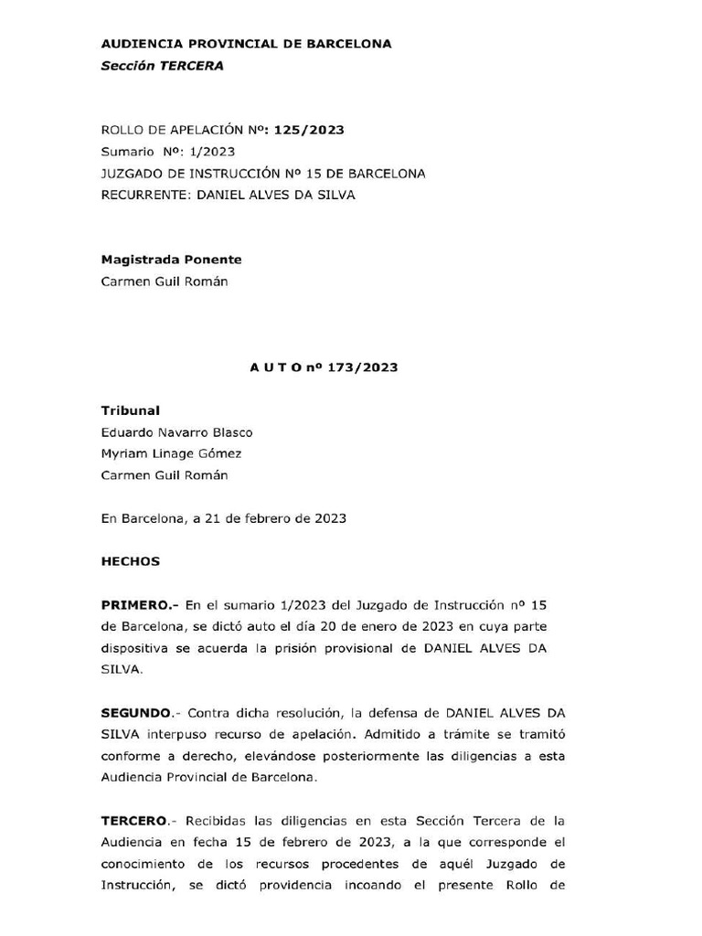 Documento Dani Alves | PDF