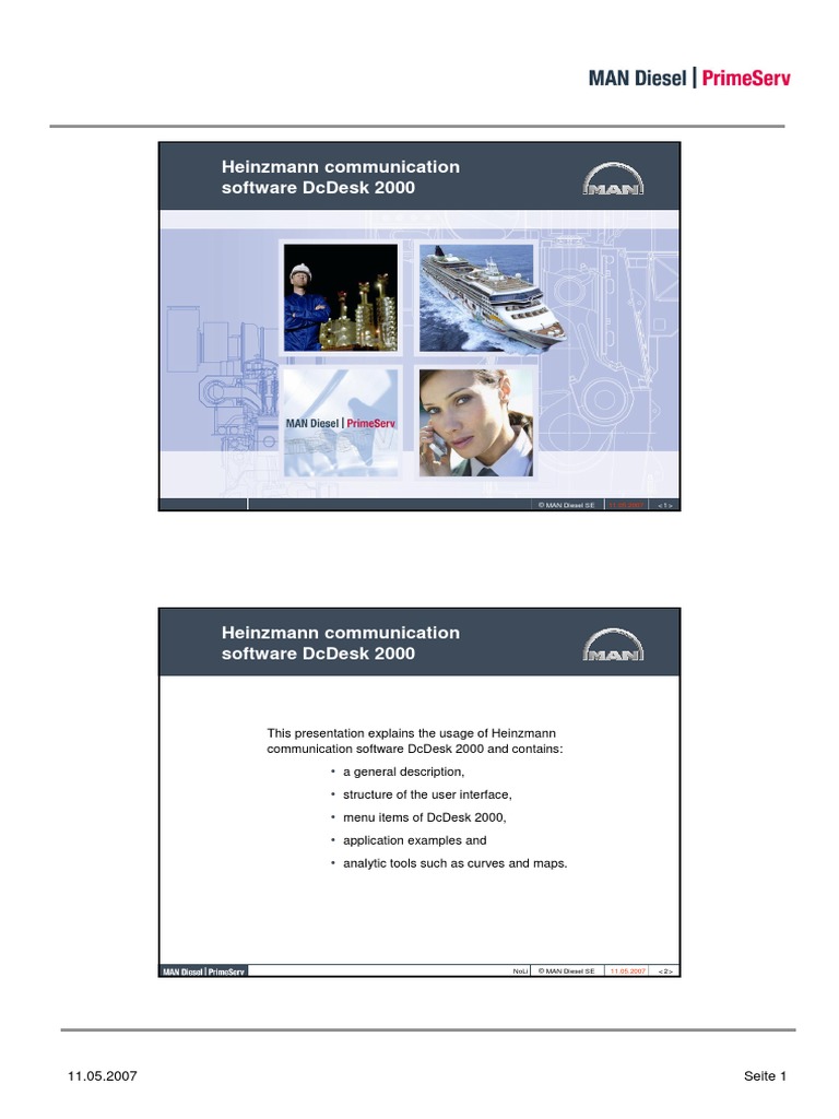 Heinzmann Communication Software DcDesk 2000 | PDF