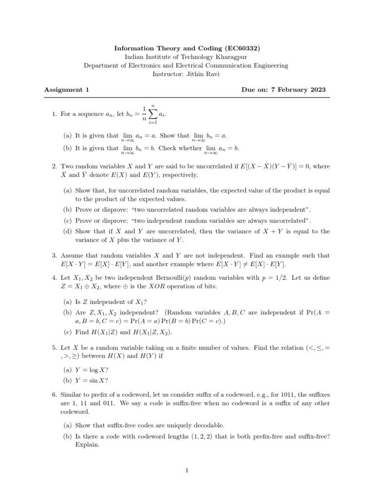 Assign1 ITC | PDF | Computer Science | Theoretical Computer Science