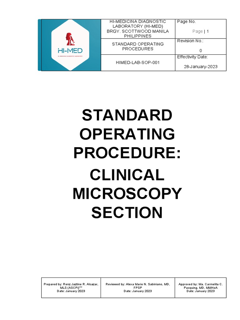 Sop 2 | PDF | Medical Specialties | Clinical Medicine