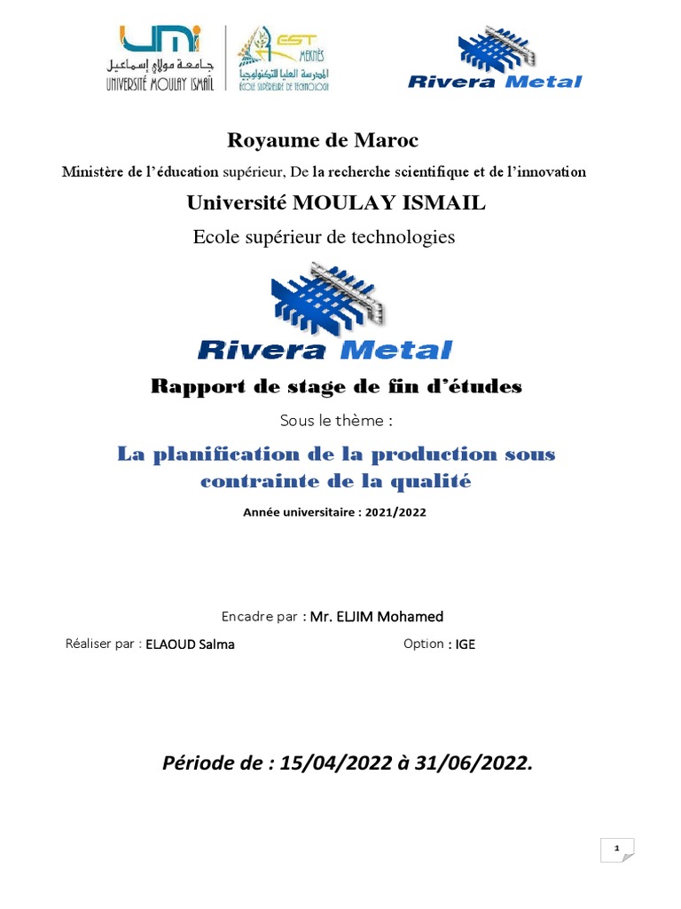 Rapport Converti | PDF