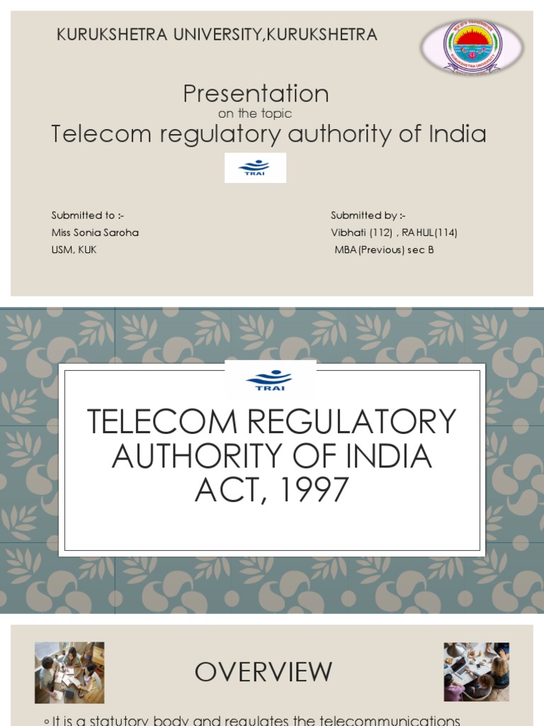 TRAI | PDF | Telecommunications | Government