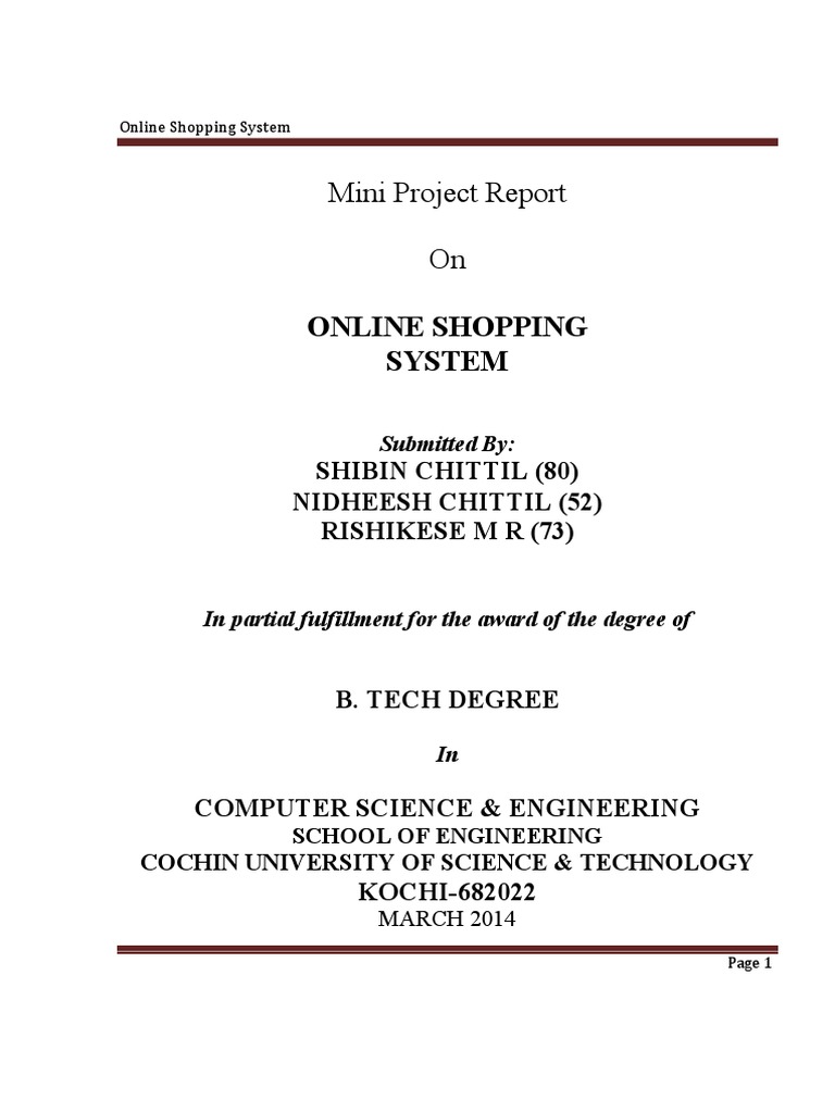 Online Shopping System | PDF | World Wide Web | Internet & Web