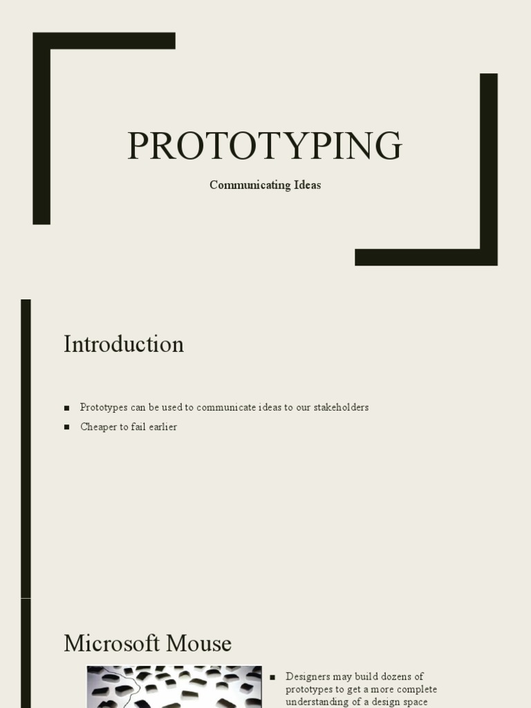 Lecture 14 Prototyping New | PDF | Art