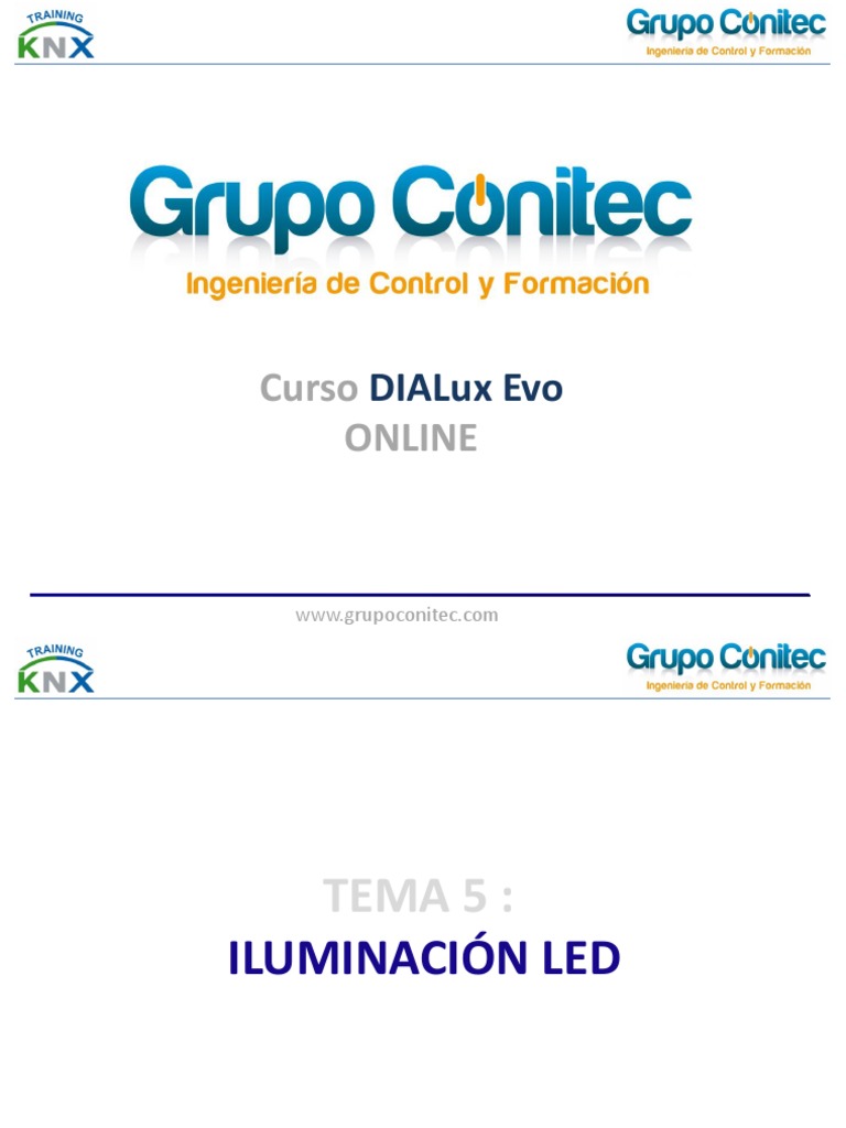 TEMA 5. Iluminación LED (Curso DIALUX Evo) | Descargar gratis PDF | Diodo emisor de luz ...