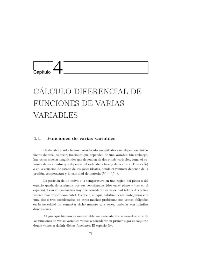 Cálculo diferencial de funciones de varias variables | PDF | Degradado | Derivado