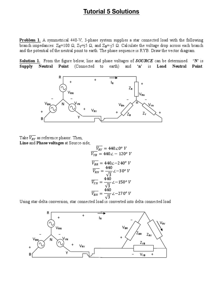 T5 Solution | PDF | Ac Power | Electrical Impedance