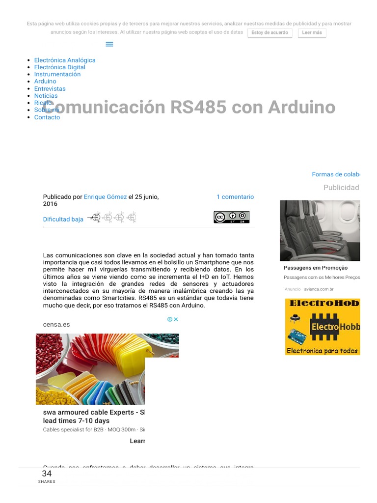 Comunicación RS485 Con Arduino - RincónIngenieril | PDF | Arduino ... Comunicación RS485 Con Arduino - RincónIngenieril | PDF | Arduino ...