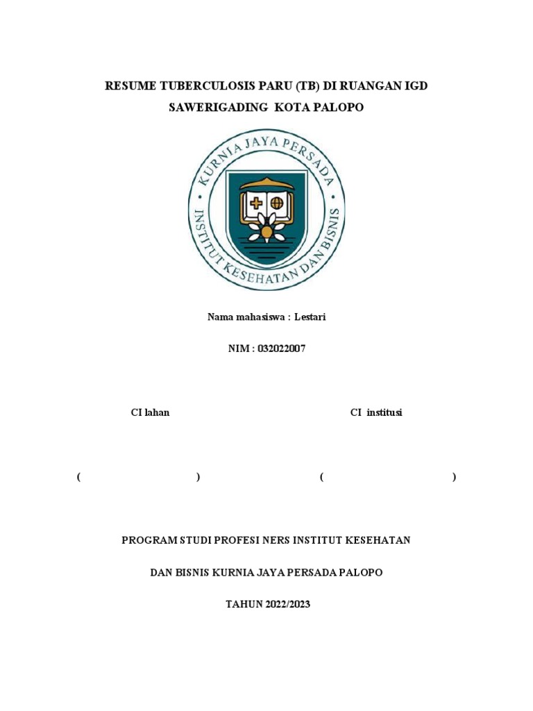 Resume Kasus TB Paru di IGD Palopo | PDF