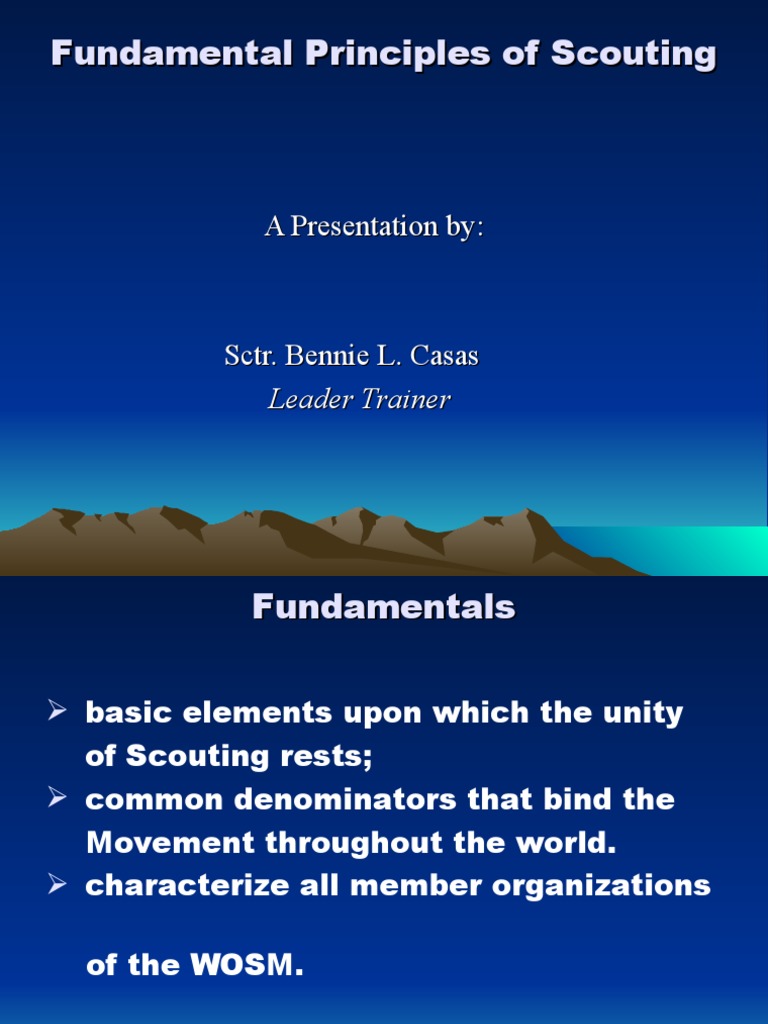 Fundamentals of Scouting | PDF | Scouting | Psychology