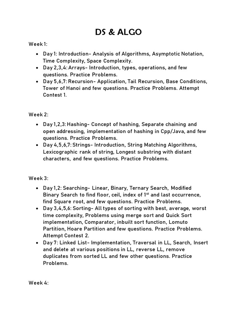 DS Algo | PDF | Mathematical Logic | Combinatorics