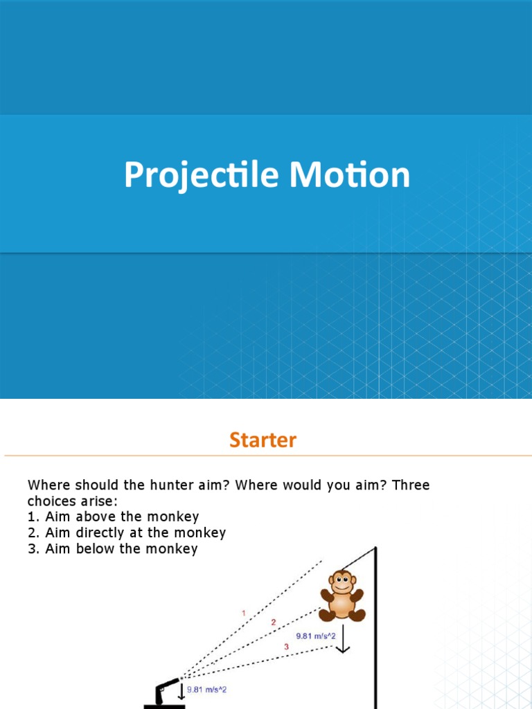 CA Lesson 1 Projectile Motion | PDF | Projectiles | Dynamics (Mechanics)