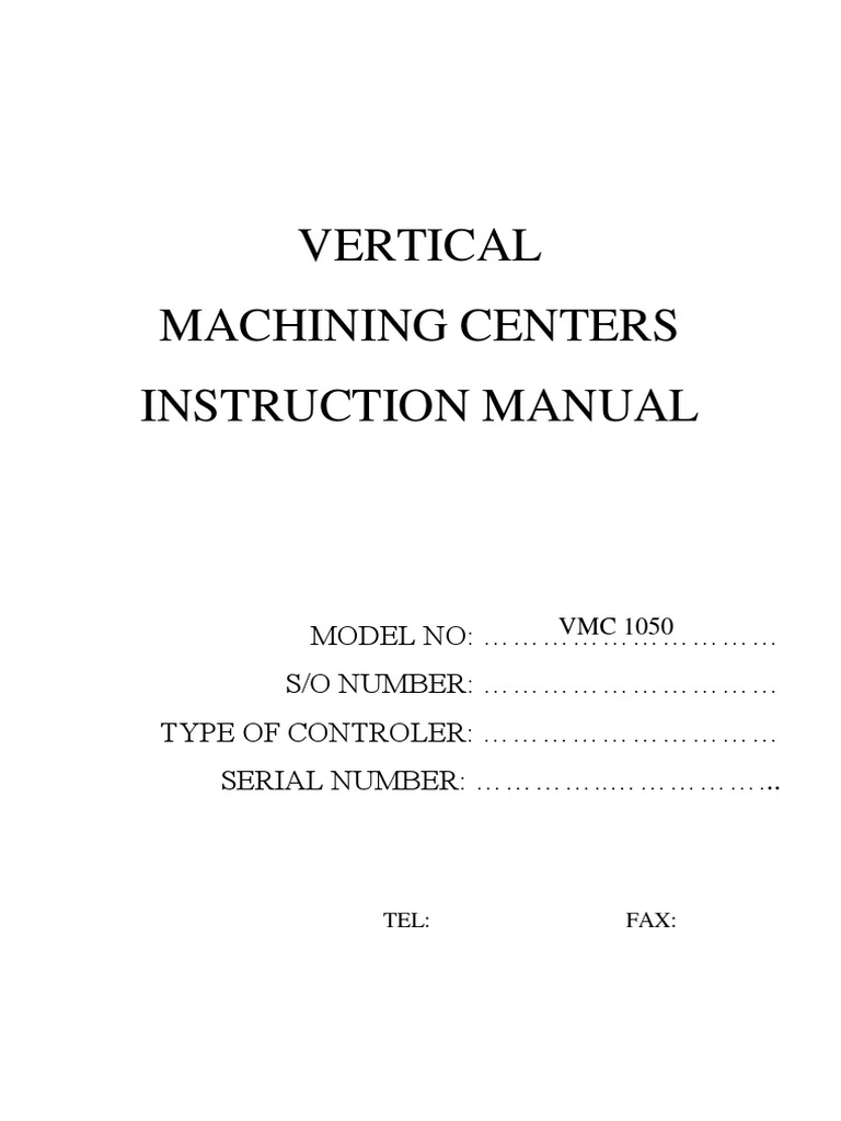 VMC1050 Manual | PDF | Switch | Electrical Wiring