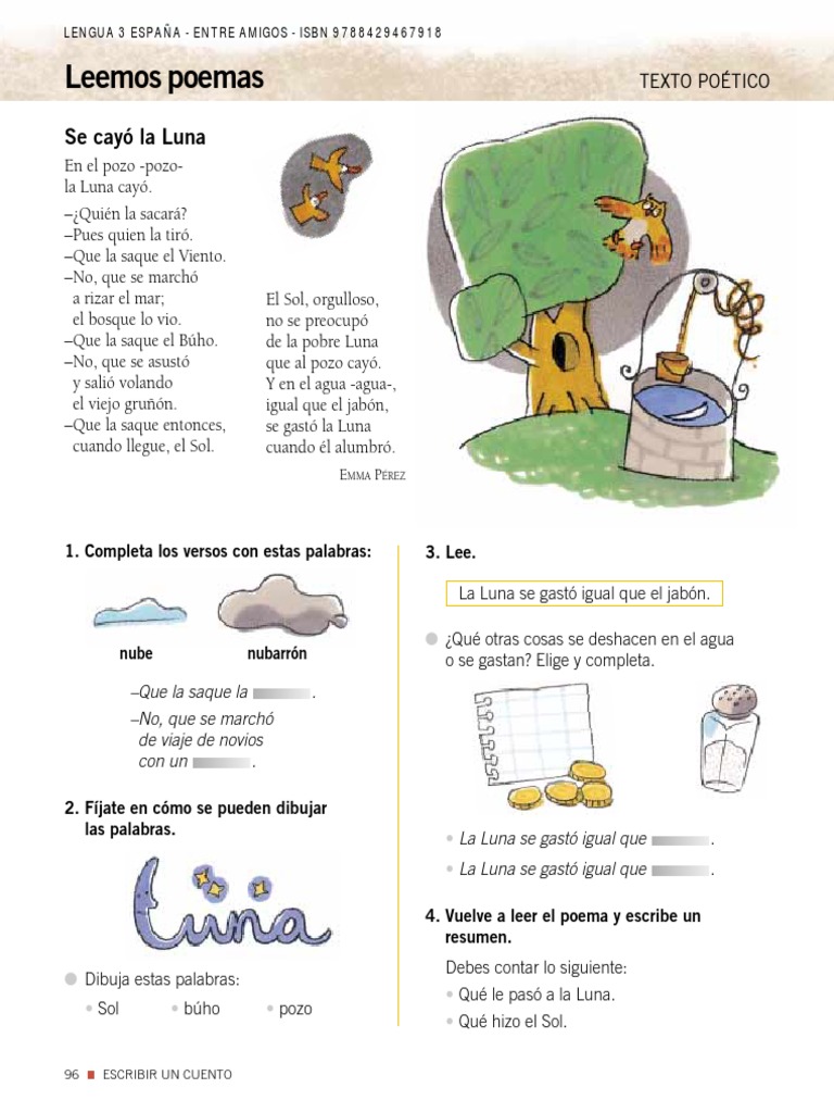 Leemos Poemas: Se Cayó La Luna | PDF