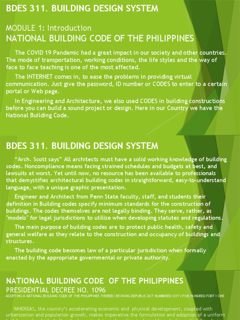 Module 1 BDESIGN 311 | PDF | Building Code | Window