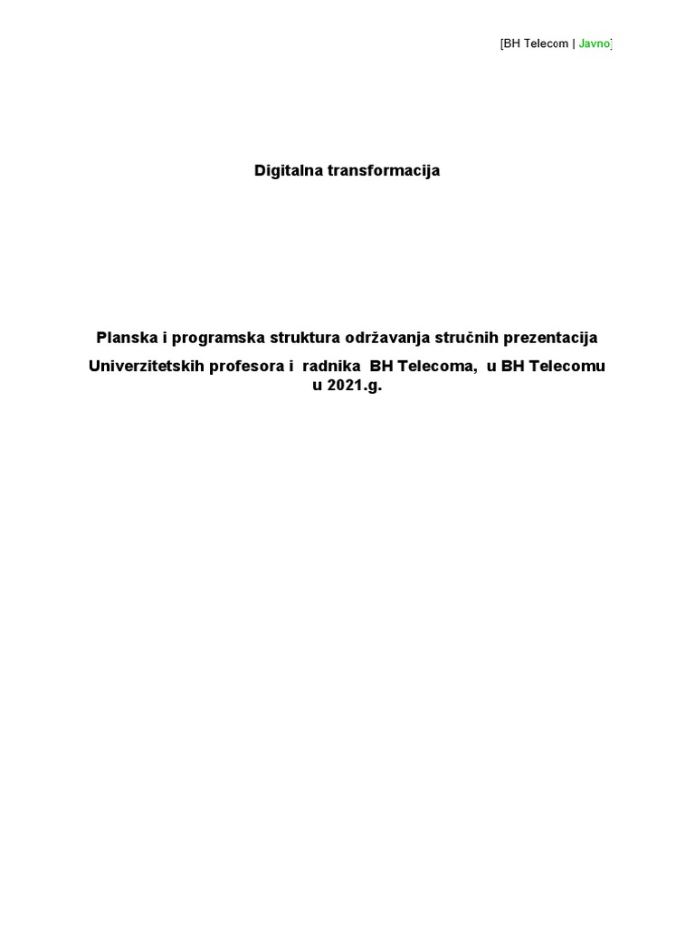 Silabus - Digitalna Transformacija Anis | PDF