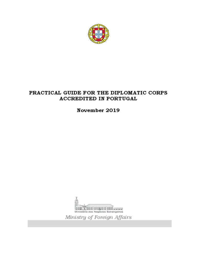 PRACTICAL GUIDE FOR THE DIPLOMATIC CORPS ACCREDITED IN PORTUGAL ...