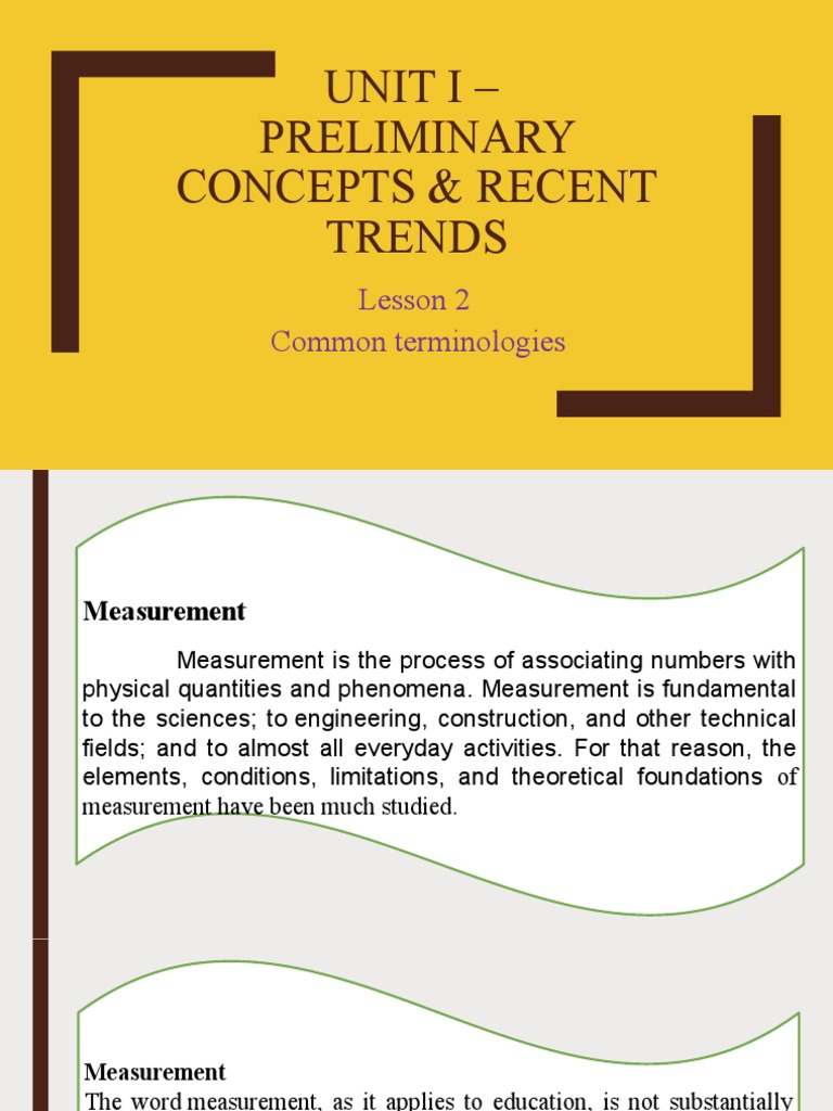 Lesson 2 - Common Terminologies | PDF | Educational Assessment | Evaluation